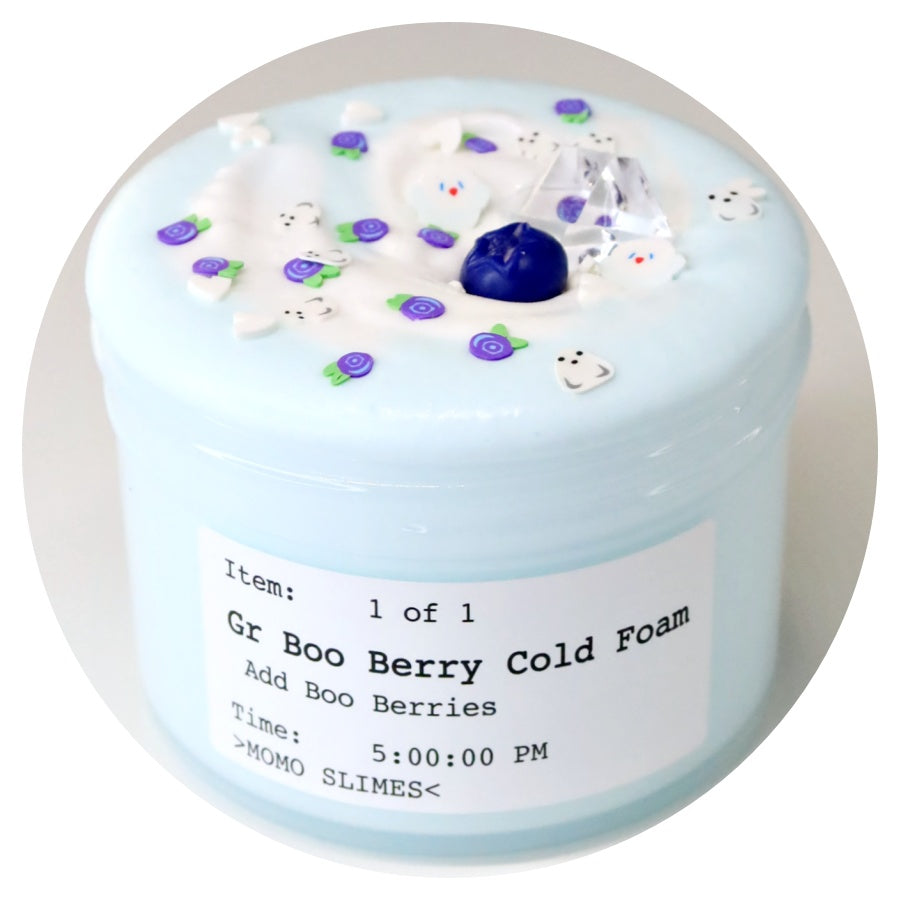 Boo Berry Cold Foam Slime – Momo Slimes