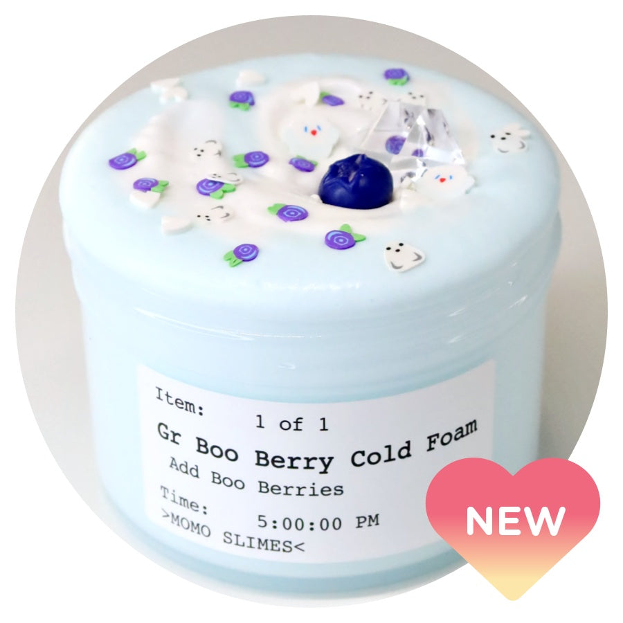 Boo Berry Cold Foam Slime – Momo Slimes
