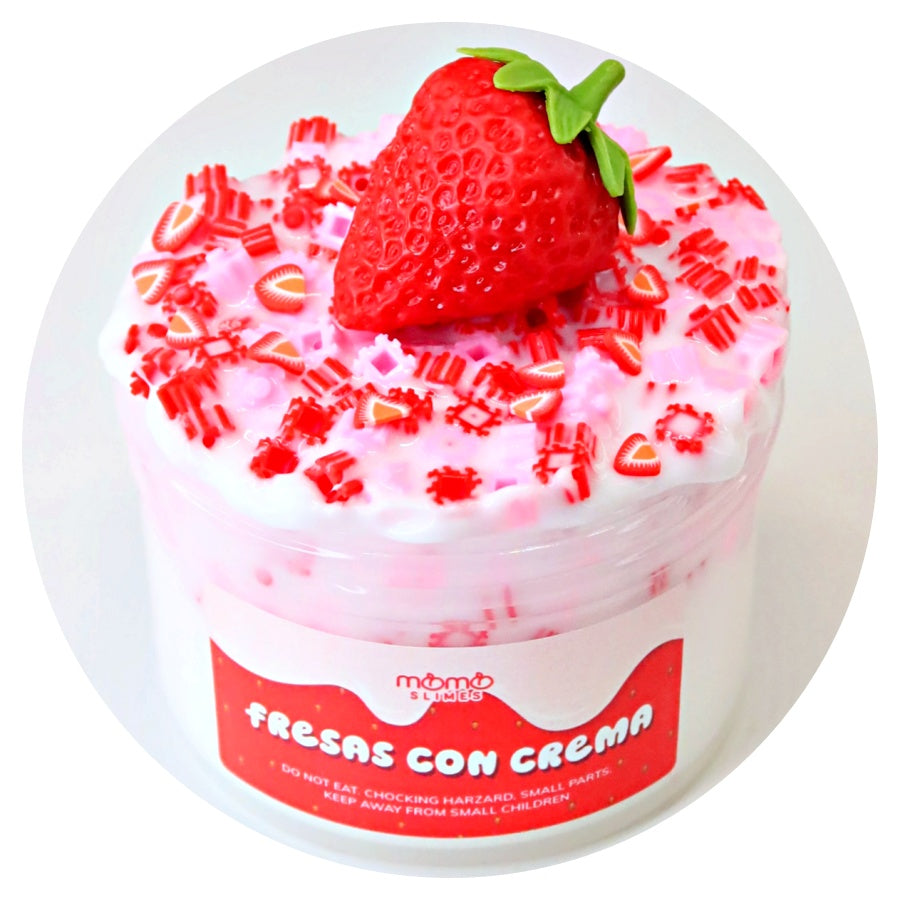 Fresas Con Crema Slime – Momo Slimes