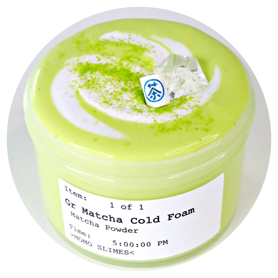 Matcha Cold Foam Slime – Momo Slimes