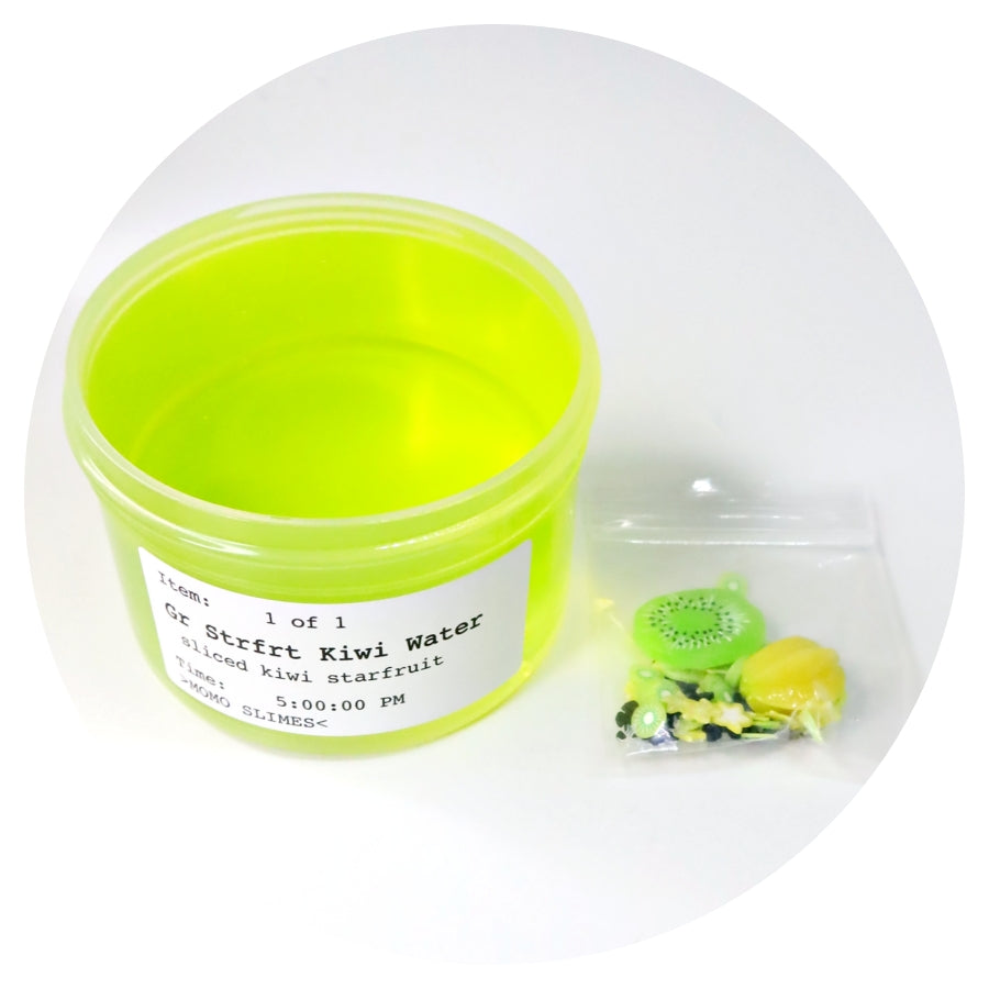 Starfruit Kiwi Water Slime – Momo Slimes
