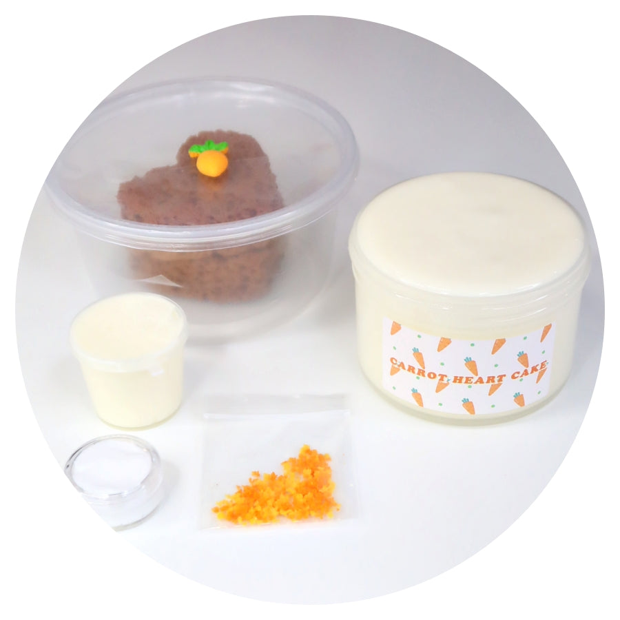 Carrot Heart Cake DIY Slime Kit – Momo Slimes