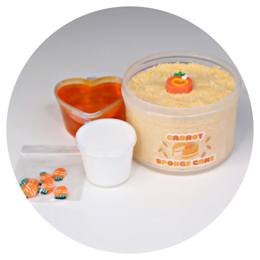 Carrot Sponge Cake DIY Slime Kit – Momo Slimes