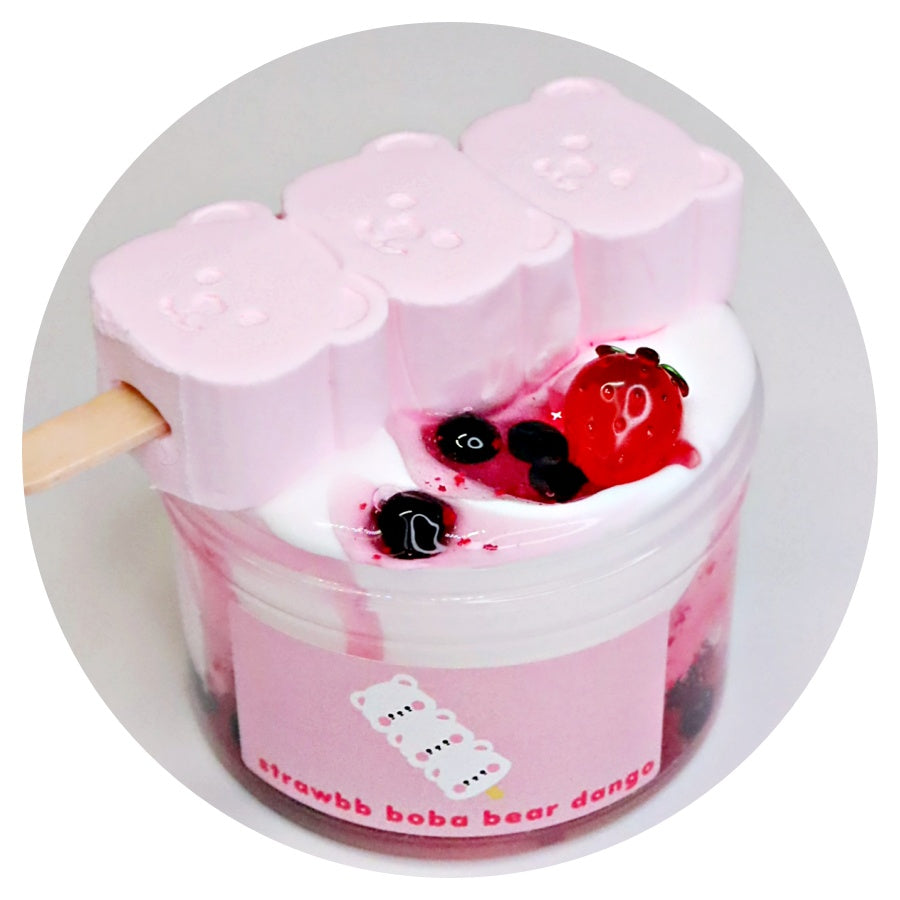 Strawbb Boba Bear Dango DIY Slime Kit – Momo Slimes