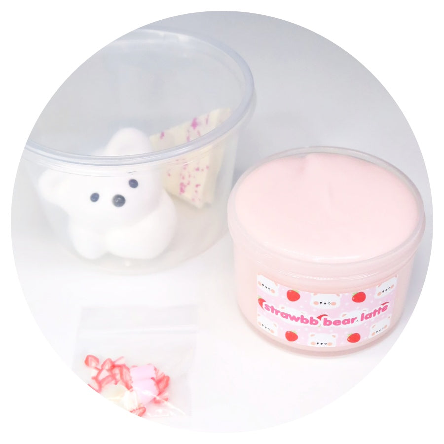 Strawbb Bear Latte DIY Slime Kit – Momo Slimes